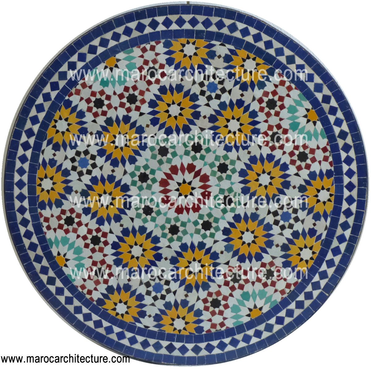 Fez Moroccan Mosaic Table Top 8182 – My Moroccan Tile
